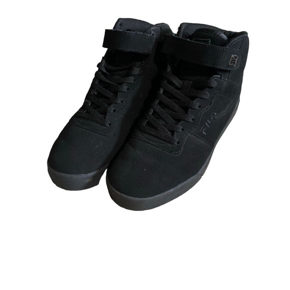 Fila | Shoes | Fila Vulc 3 Mid High Top Sneakers Black Adjustable Strap ...